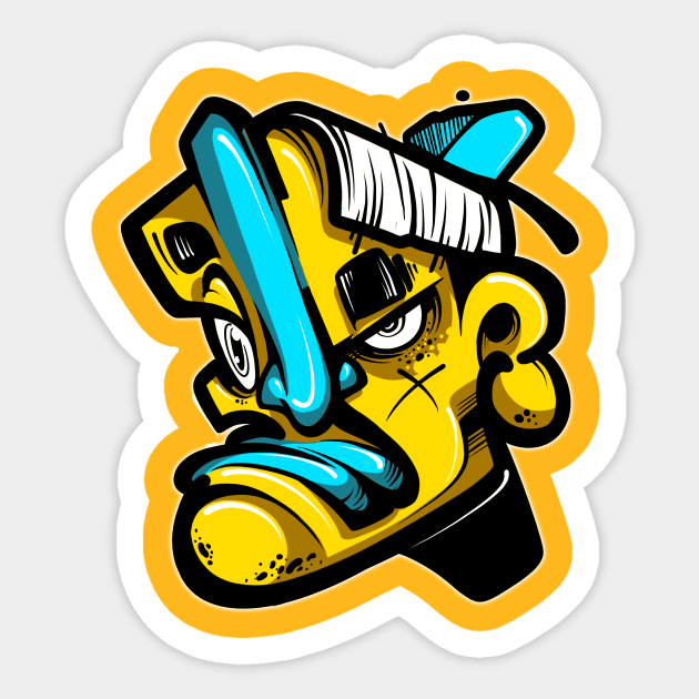 Graffiti Character Graffiti Character Sticker Teepublic